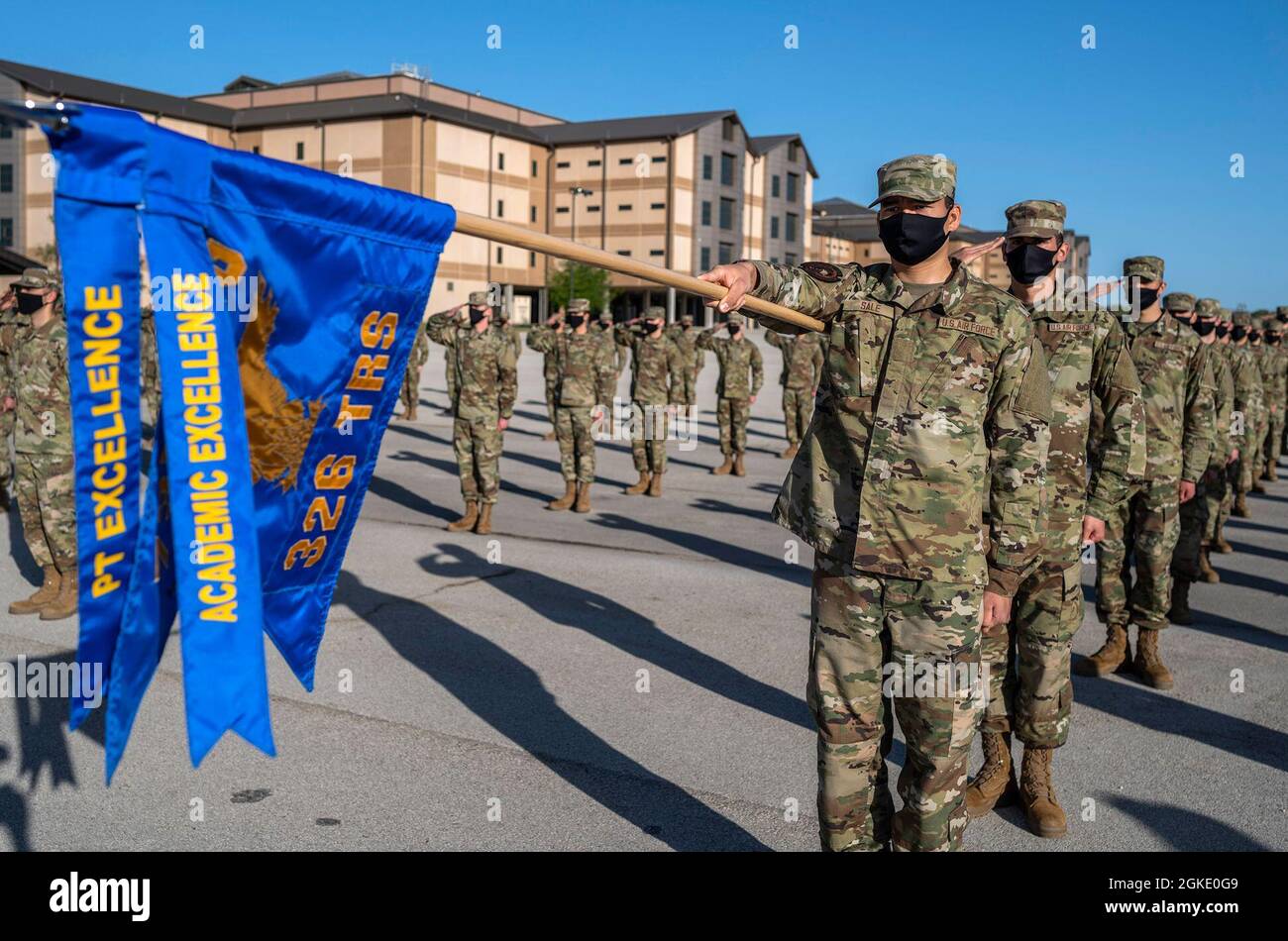 U.S. Air Force basic military graduation and coining ceremony is held ...