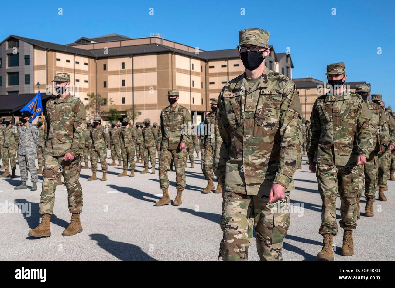 U.S. Air Force basic military graduation and coining ceremony is held ...