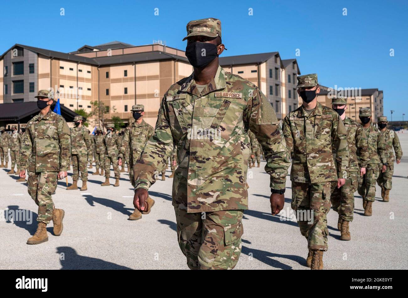 U.S. Air Force basic military graduation and coining ceremony is held ...