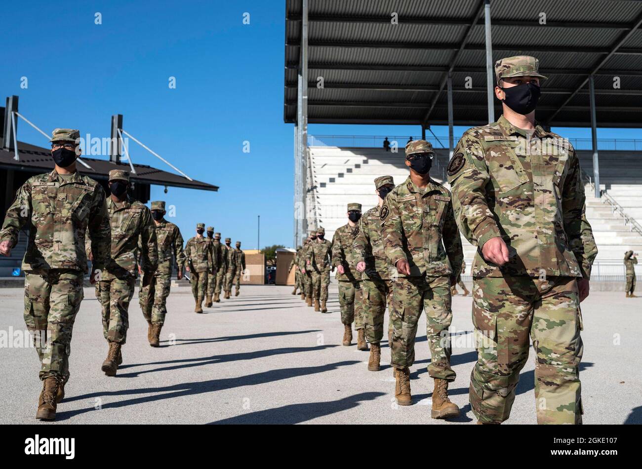 U.S. Air Force basic military graduation and coining ceremony is held ...