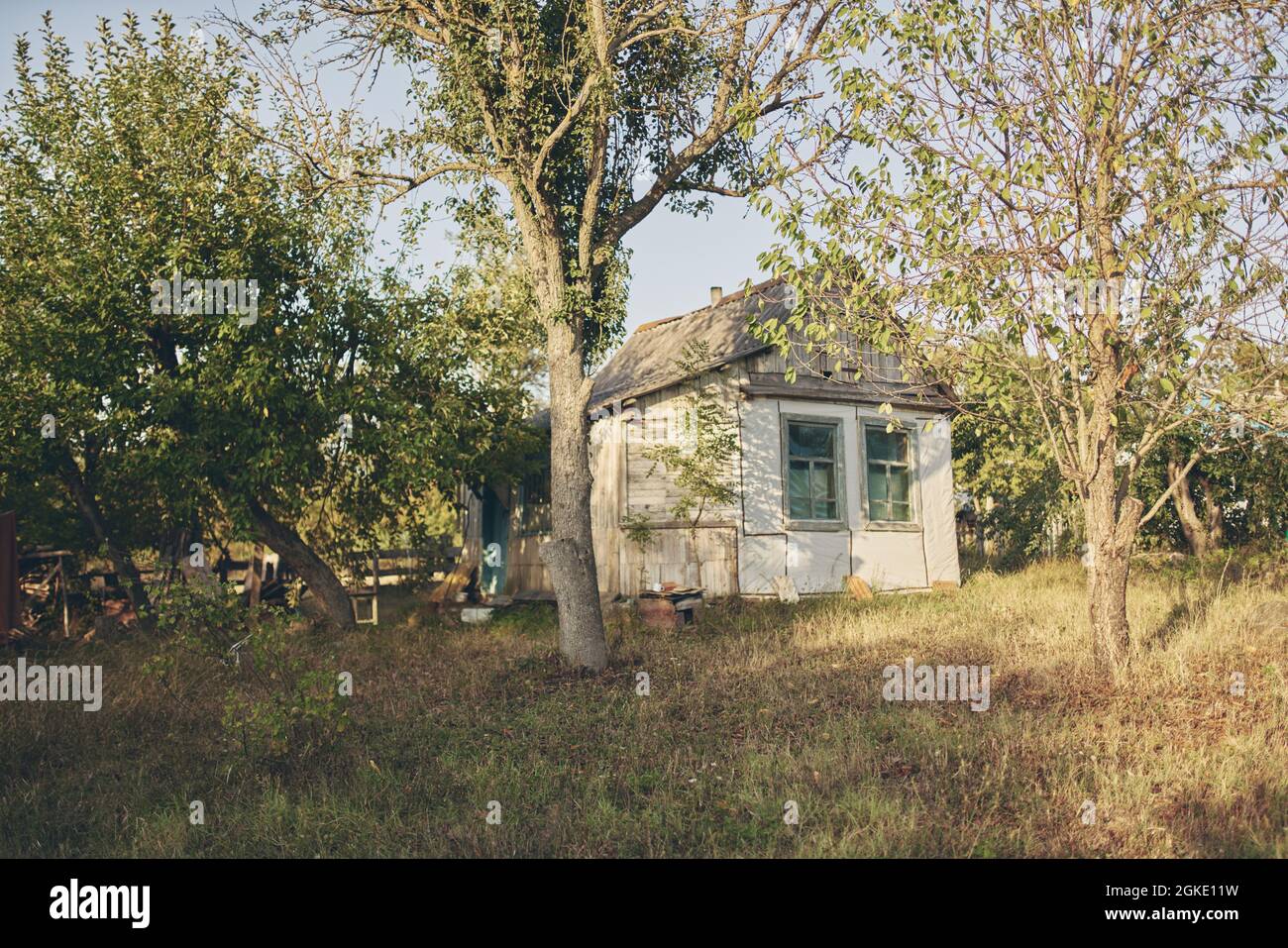 village small house nature landscape fresh air Stock Photo - Alamy