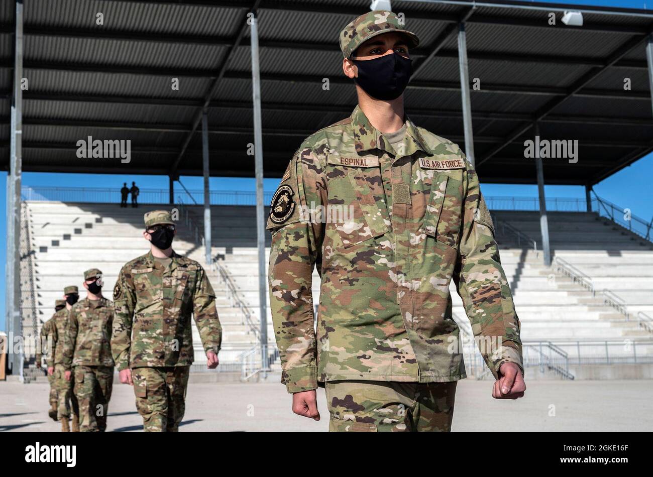 U.S. Air Force basic military graduation and coining ceremony is held ...