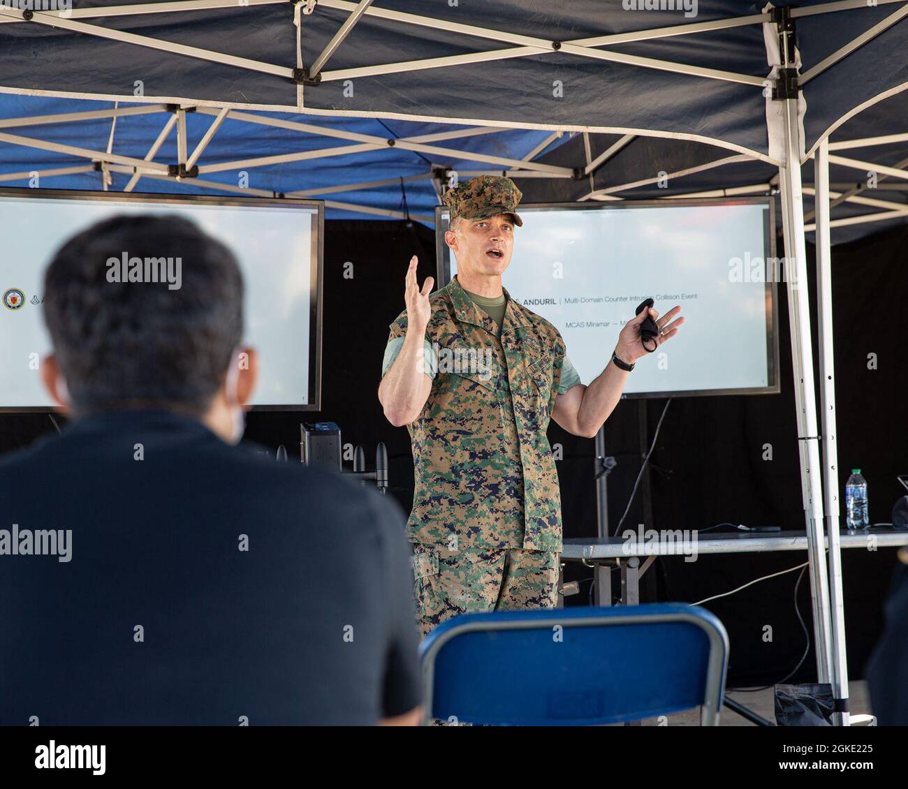 Col. Charles B. Dockery, the commanding officer of Marine Corps Air ...