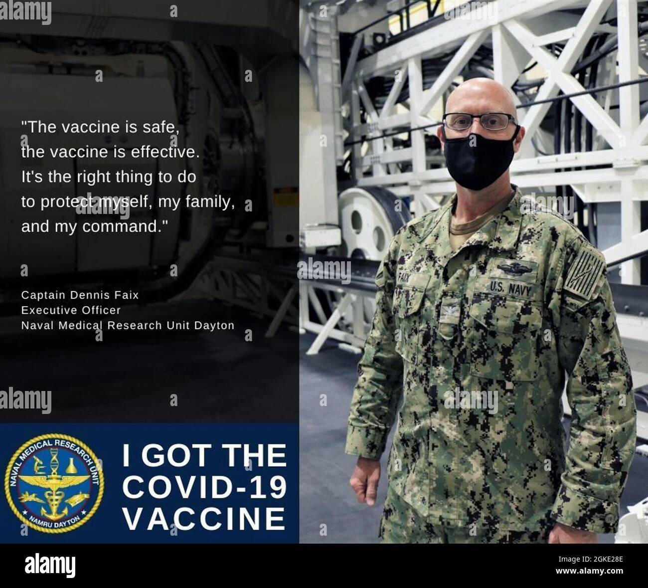 Naval Medical Research Unit Dayton Executive Officer, Captain Dennis ...