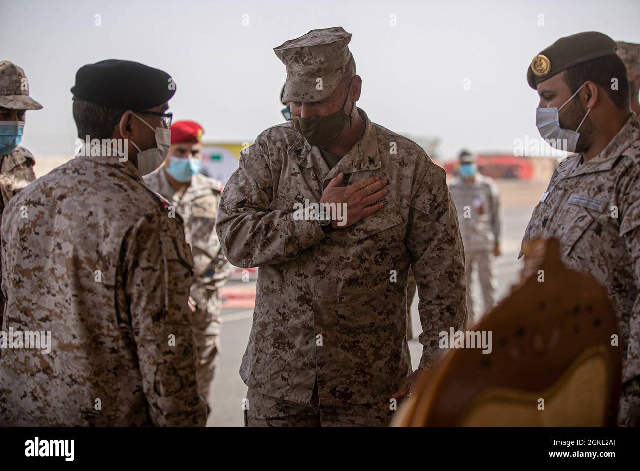 U.S. Marine Corps Col. Phillip Laing, commanding officer of the Special ...