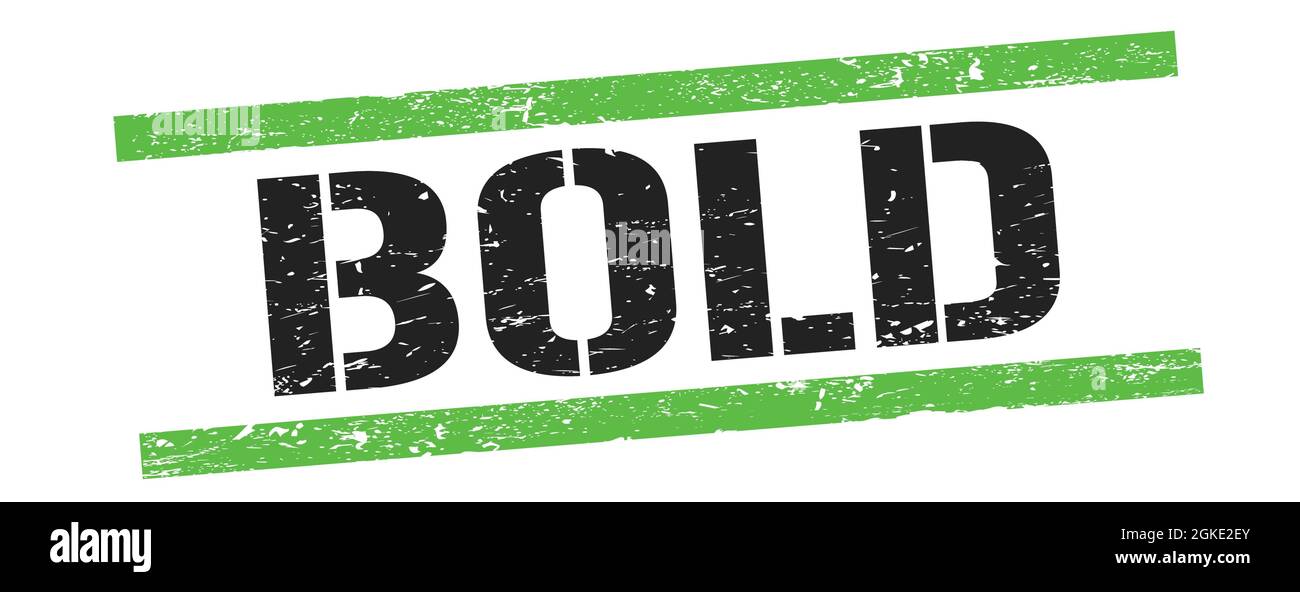 BOLD text on black green grungy lines stamp sign Stock Photo - Alamy