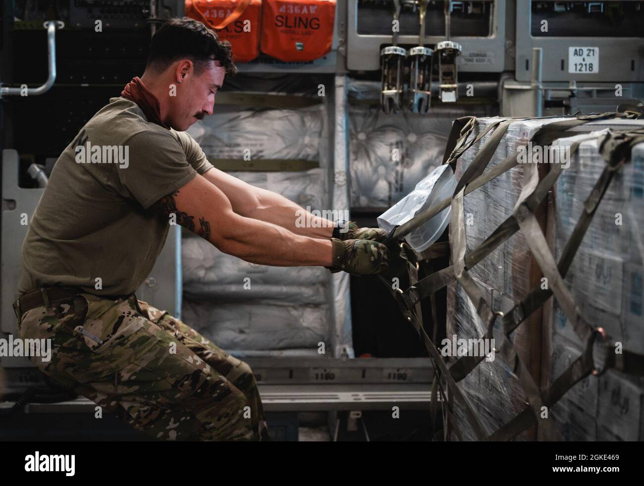 A U.S. Air Force security forces raven team member, assigned to the ...