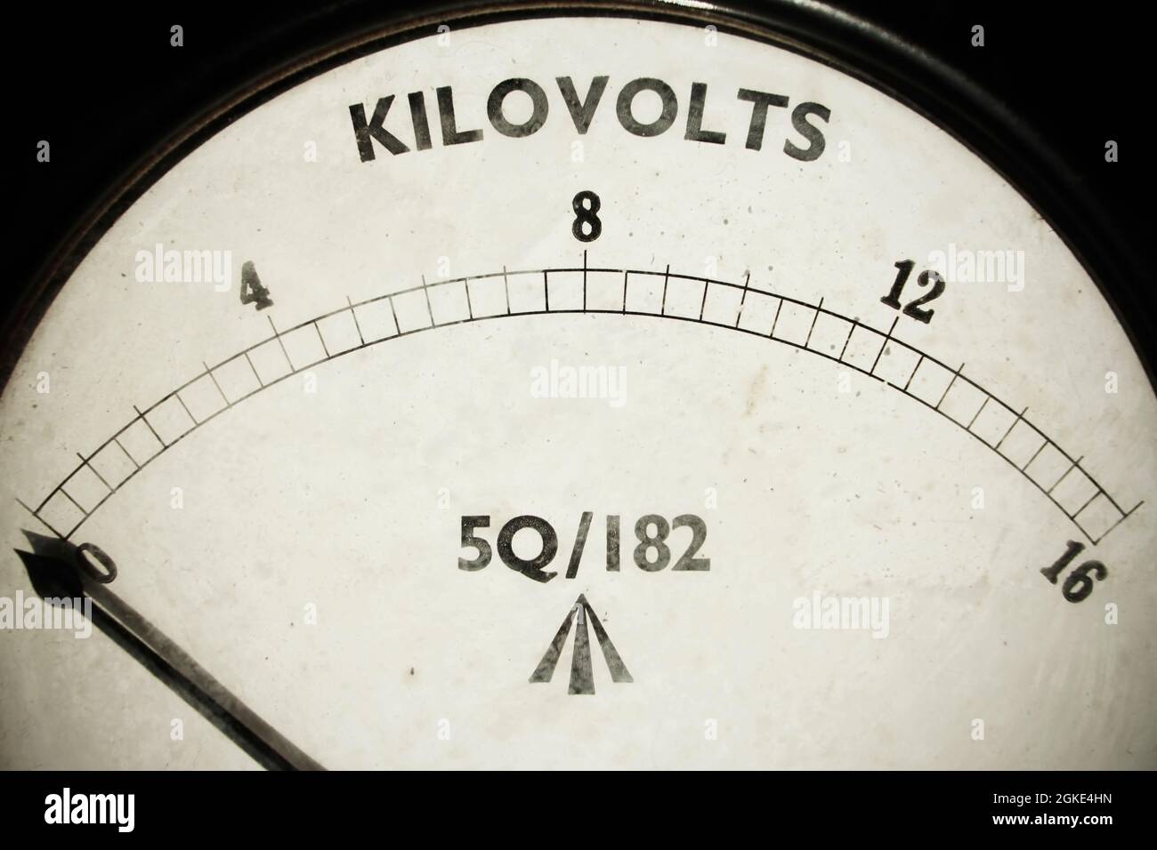 Vintage British military Kilovolt meter Stock Photo - Alamy