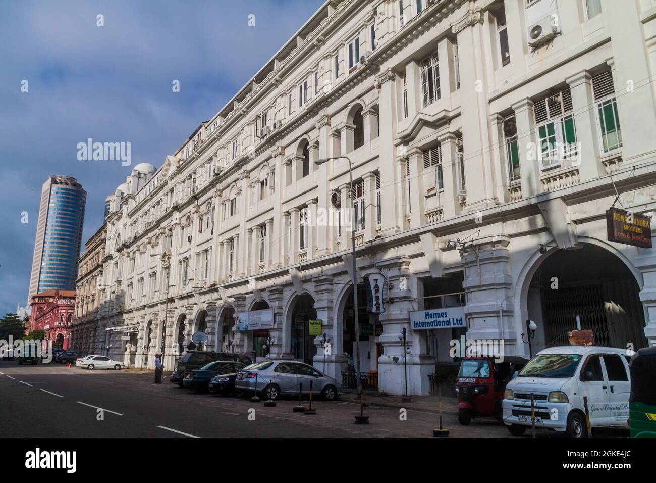 COLOMBO, SRI LANKA - JULY 26, 2016: Buildings in Fort neighborhood of ...