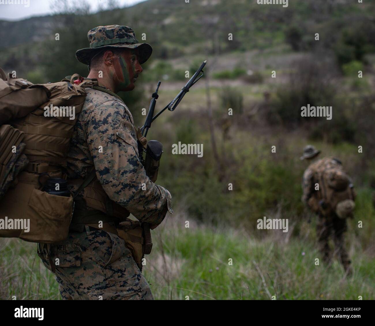 U.S. Marine Corps Sgt. Brett Meil, a platoon sergeant with Alpha ...