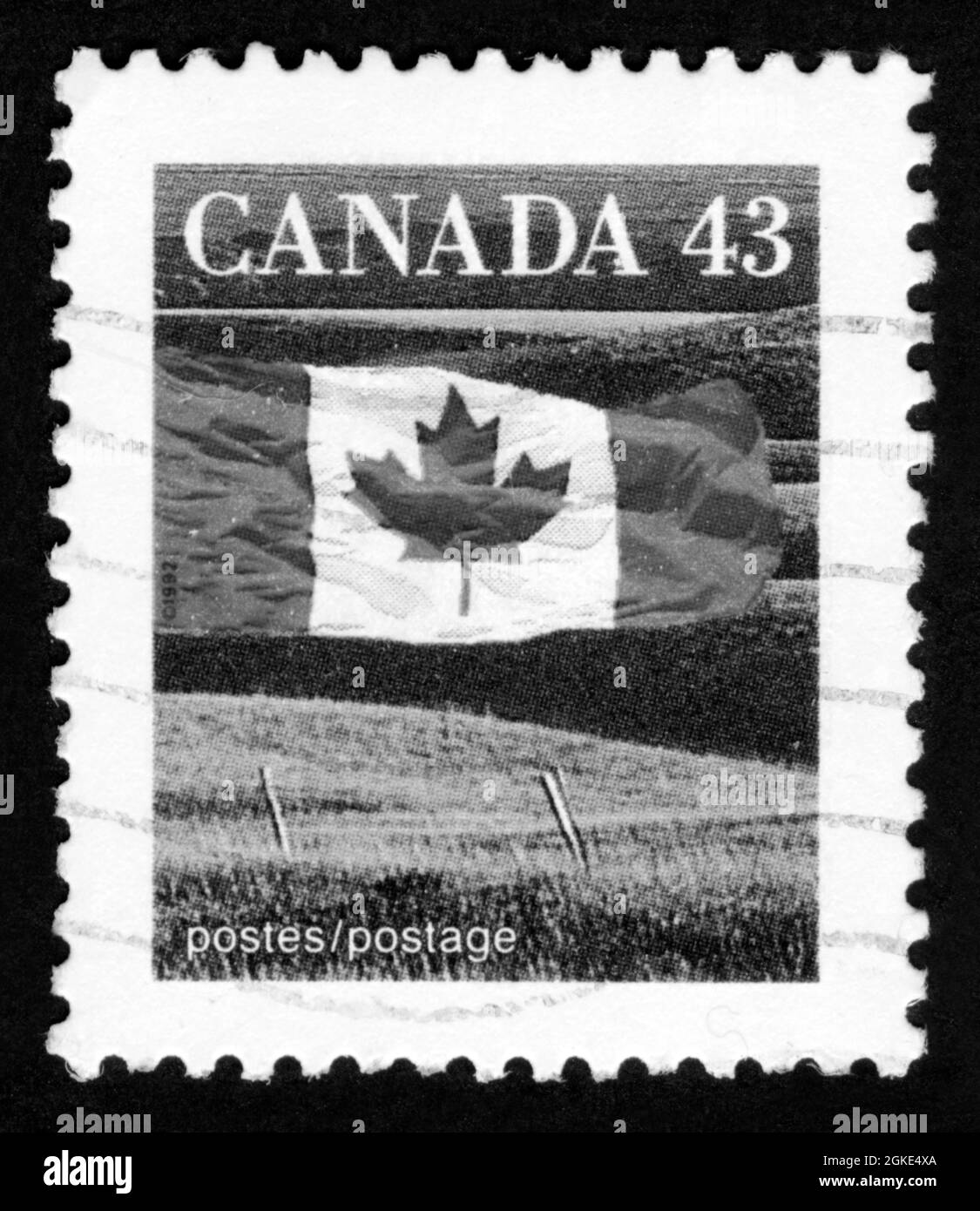 Canada flag collection Black and White Stock Photos & Images - Alamy