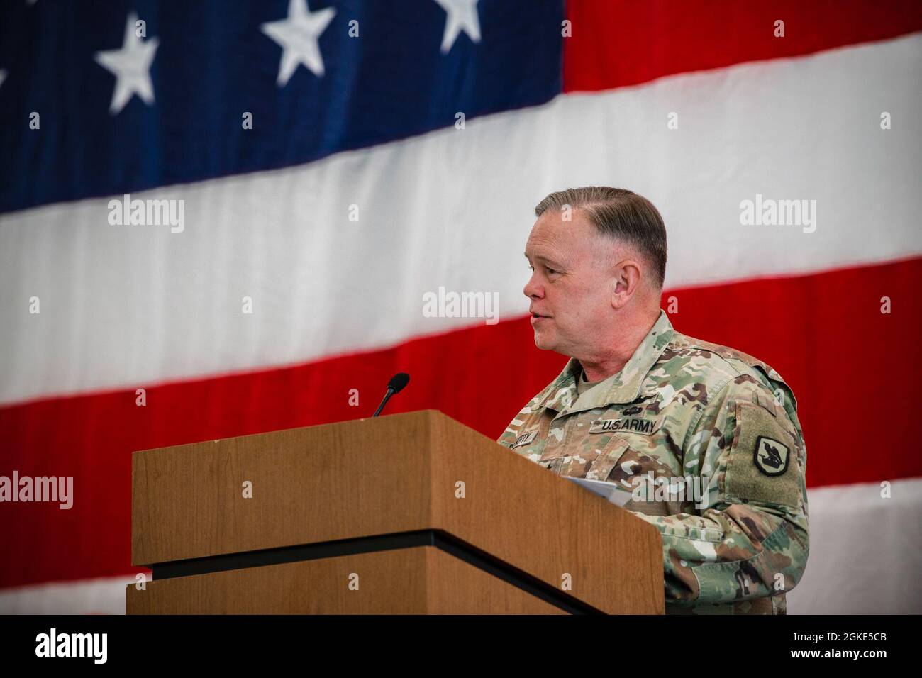 Army Maj. Gen. Bret Daugherty, the Adjutant General of the Washington ...