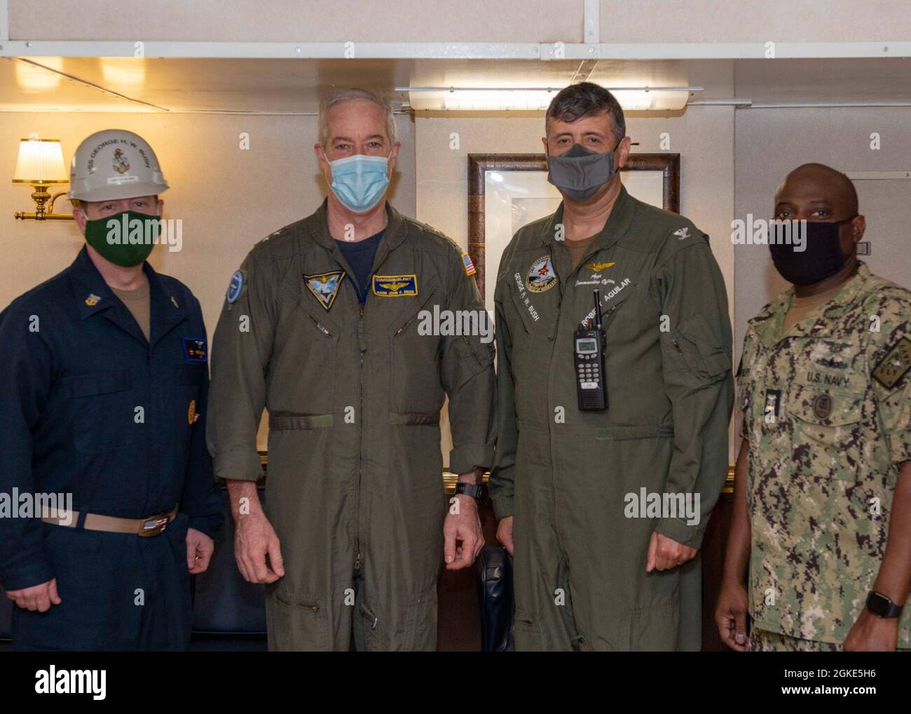 210326-N-SY758-1004 PORTSMOUTH, Va. (March 26, 2021(From left to right ...