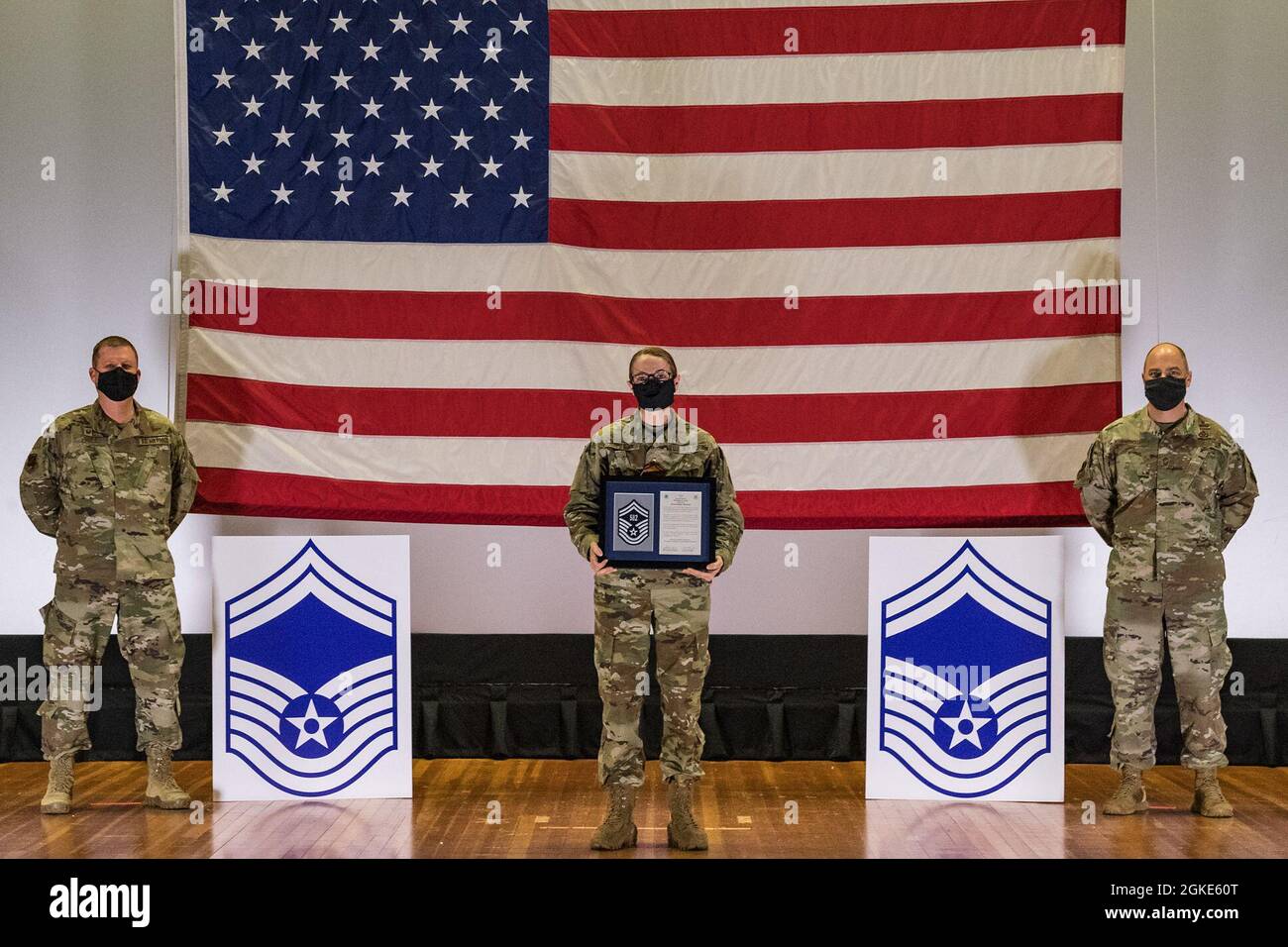Master Sgt. Christina Ford, 436th Force Support Squadron career assistance advisor, stands ...
