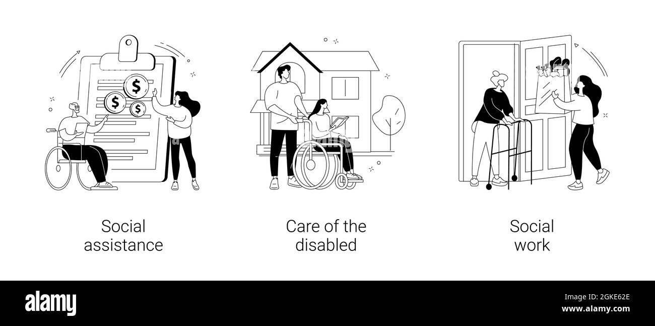 Volunteer help abstract concept vector illustrations Stock Vector Image ...