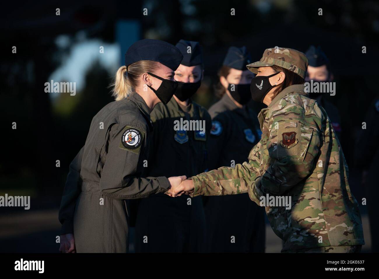 Chief Master Sgt. of the Air Force JoAnne S. Bass meets with the all ...