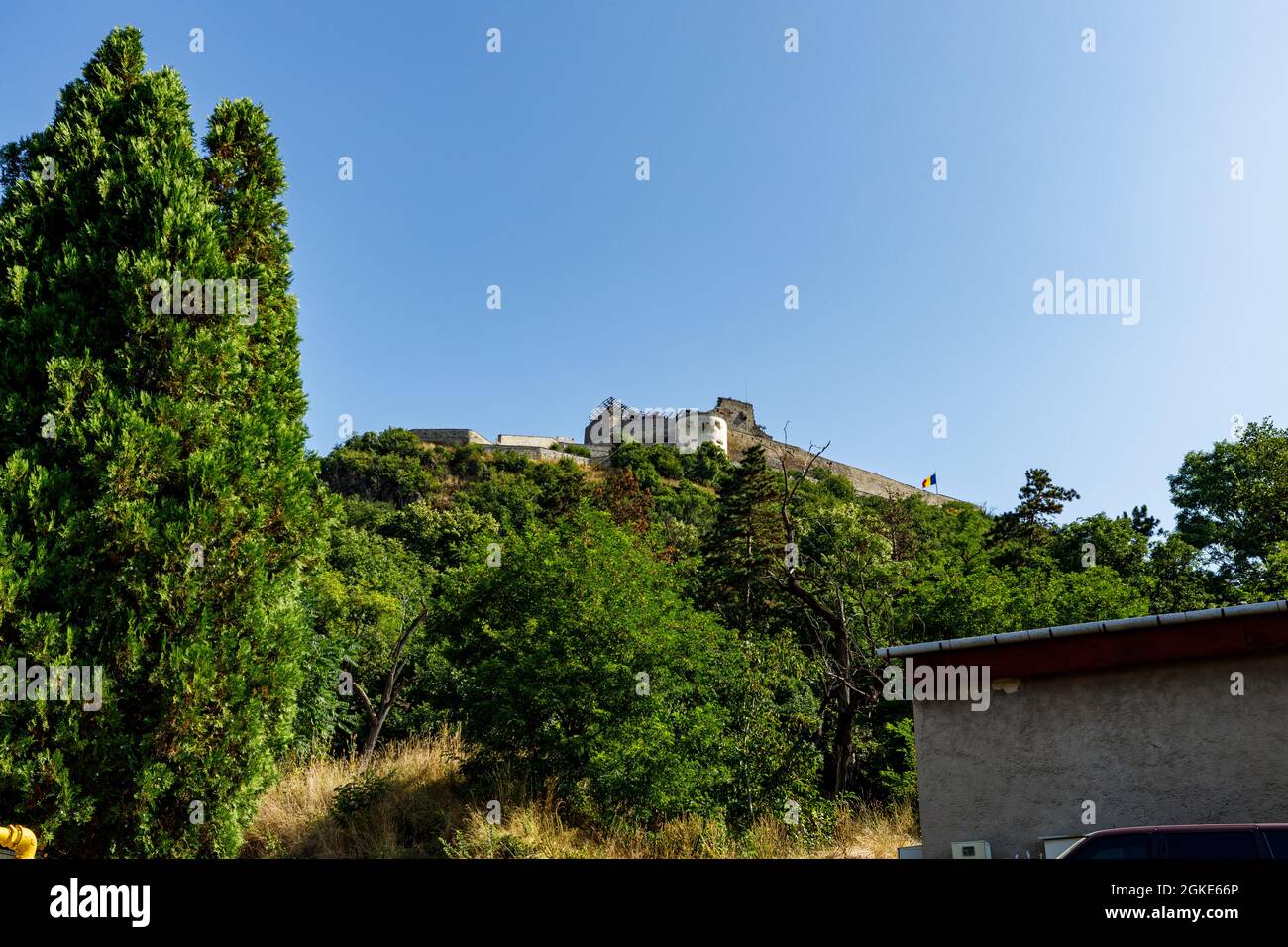 The Deva Castle in Romania Stock Photo - Alamy