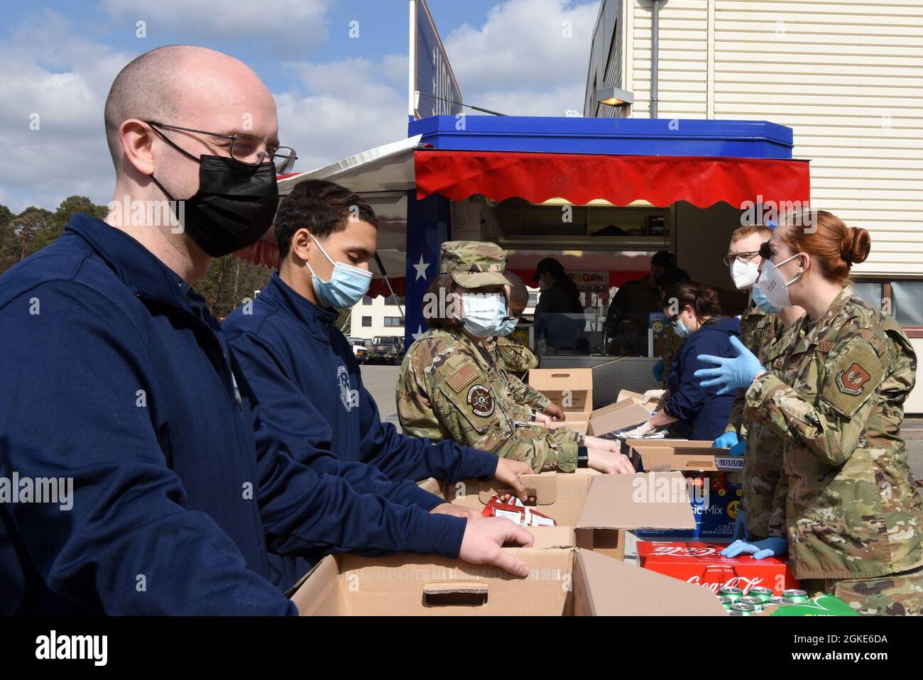 U.S. Air Force Airmen assigned to the 86th Vehicle Readiness Squadron ...