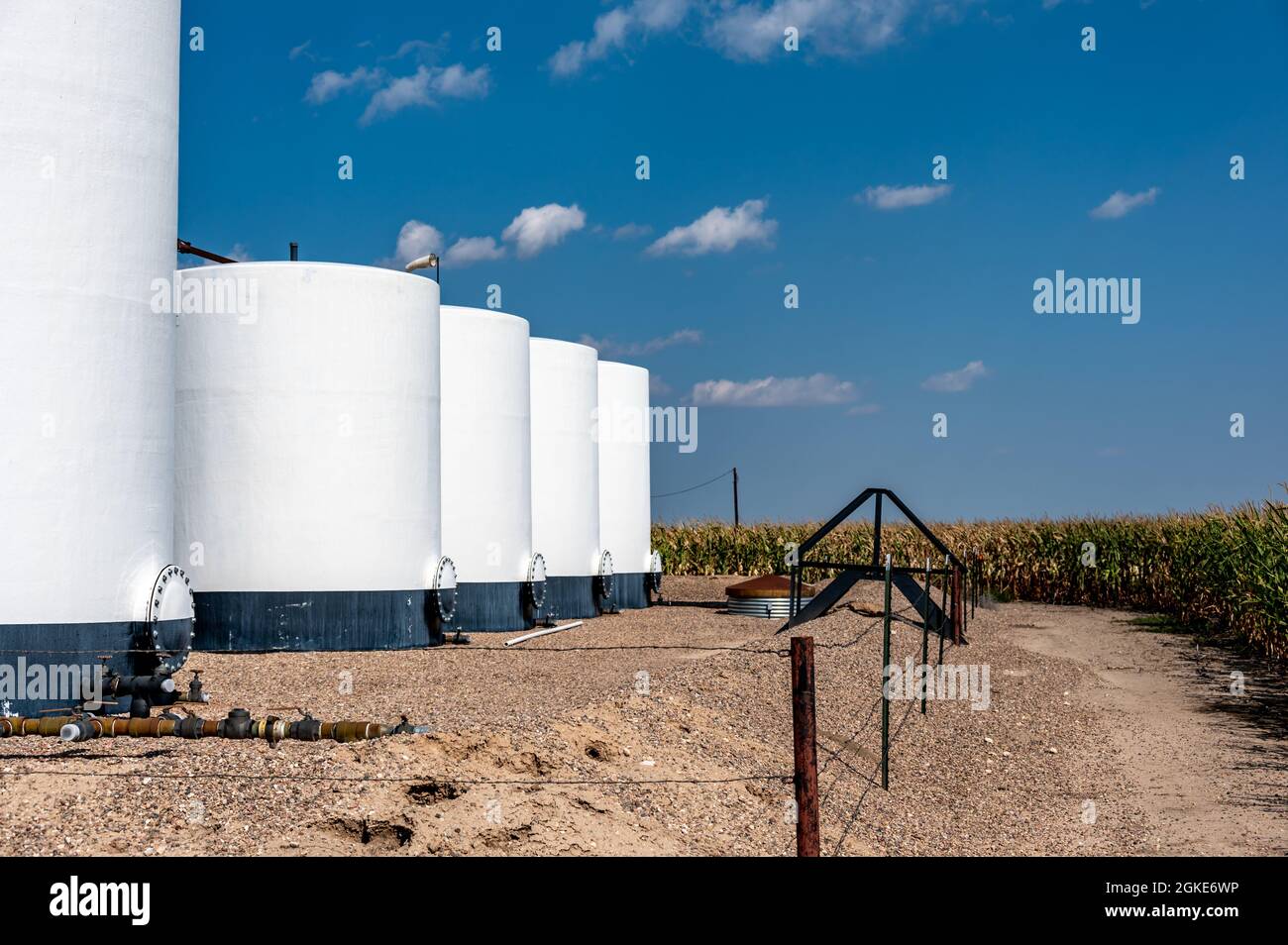 Oil Well Storage Tanks In High Resolution Stock Photography and Images ...