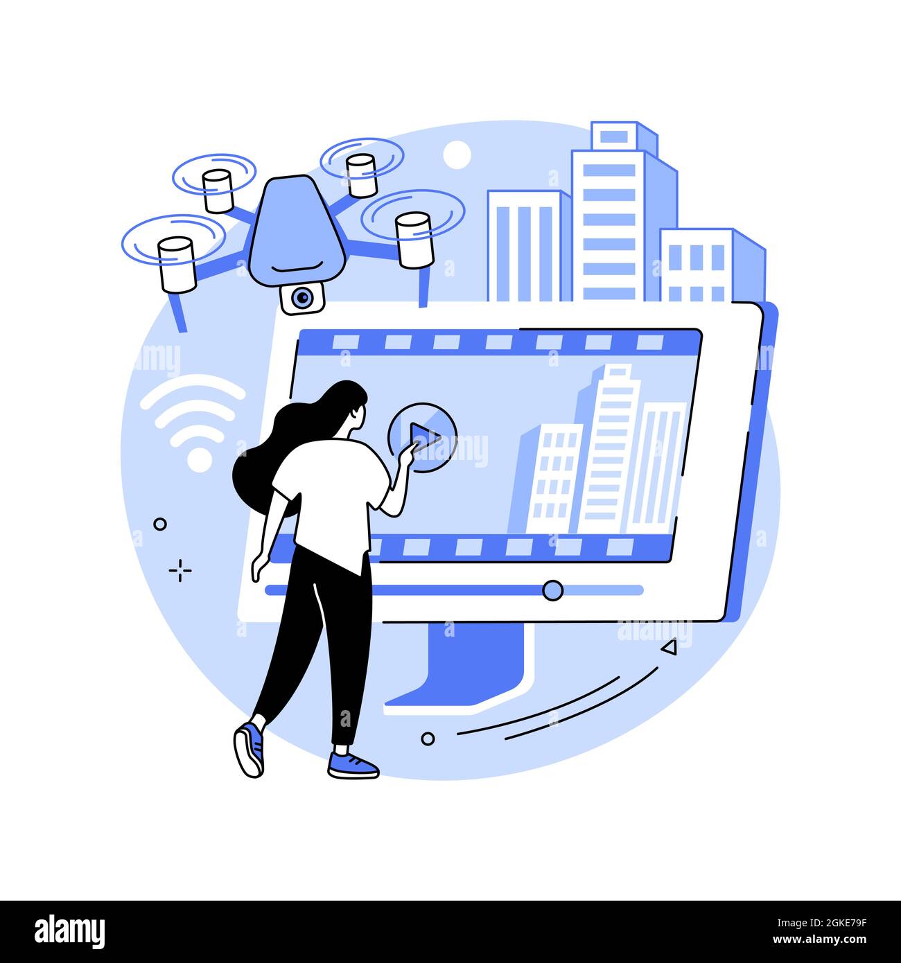 Wedding aerial Cut Out Stock Images & Pictures - Alamy