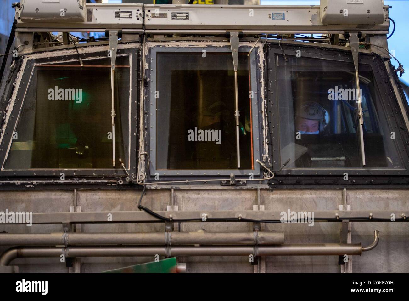 PACIFIC OCEAN (March 26, 2021) — Sailors and Marines man the cockpit of ...