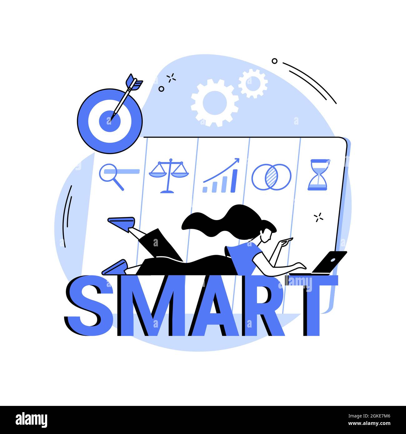 SMART Objectives abstract concept vector illustration Stock Vector ...