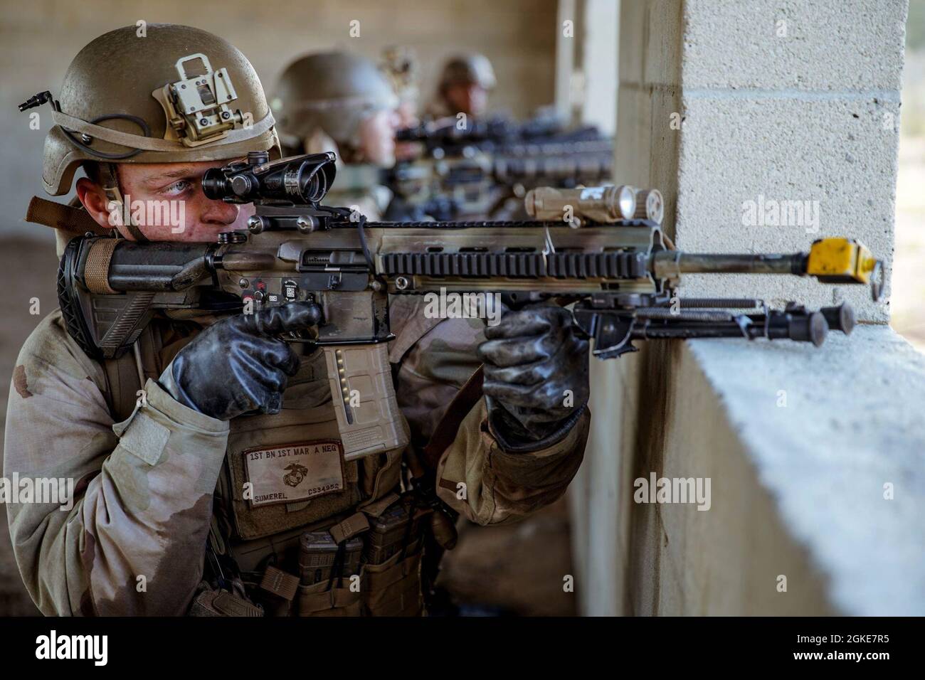 U.S. Marine Corps Lance Cpl. Caleb Sumerel, a rifleman with Charlie ...