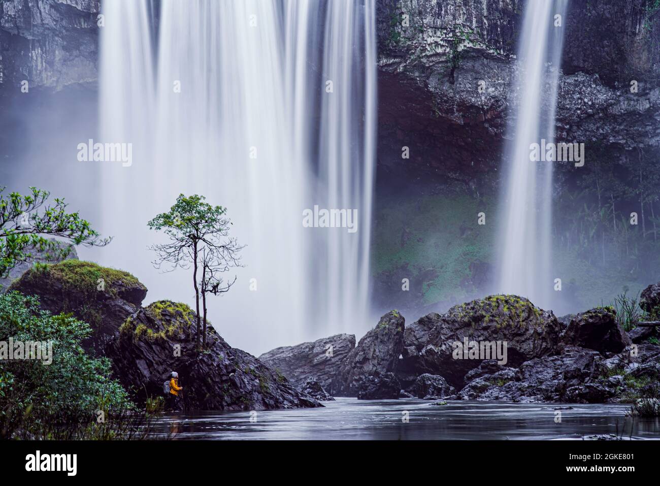 Nice K50 waterfall in Gia Lai province central Vietnam Stock Photo - Alamy