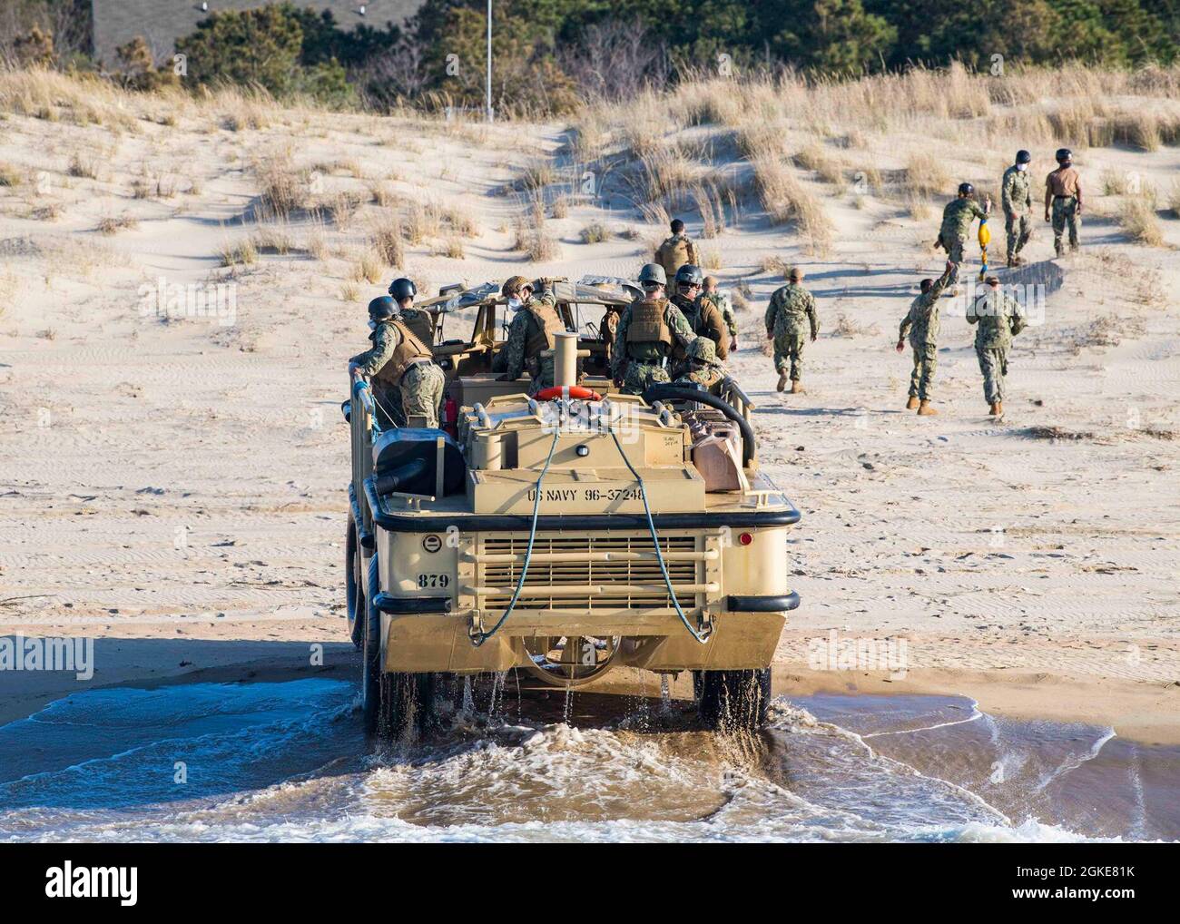 210326-N-NQ285-1285 ATLANTIC OCEAN (March 26, 2021) Sailors assigned to ...