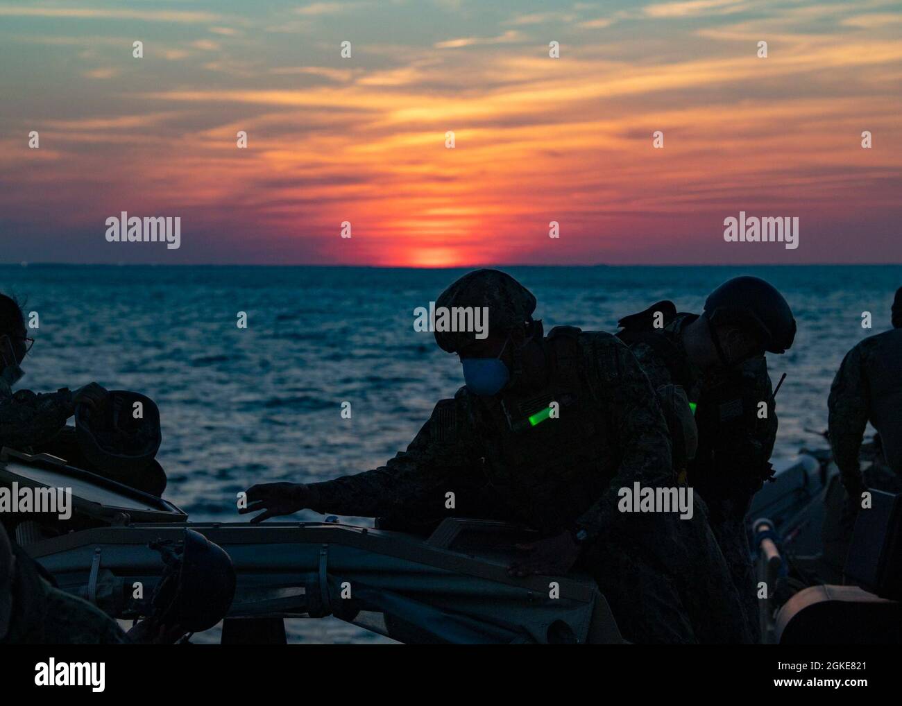 210326-N-NQ285-1408 ATLANTIC OCEAN (March 26, 2021) Sailors assigned to ...