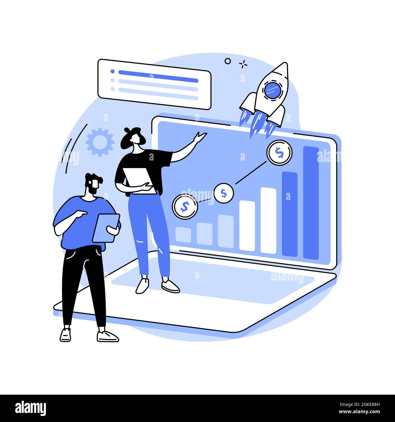 Boost sales abstract concept vector illustration Stock Vector Image ...