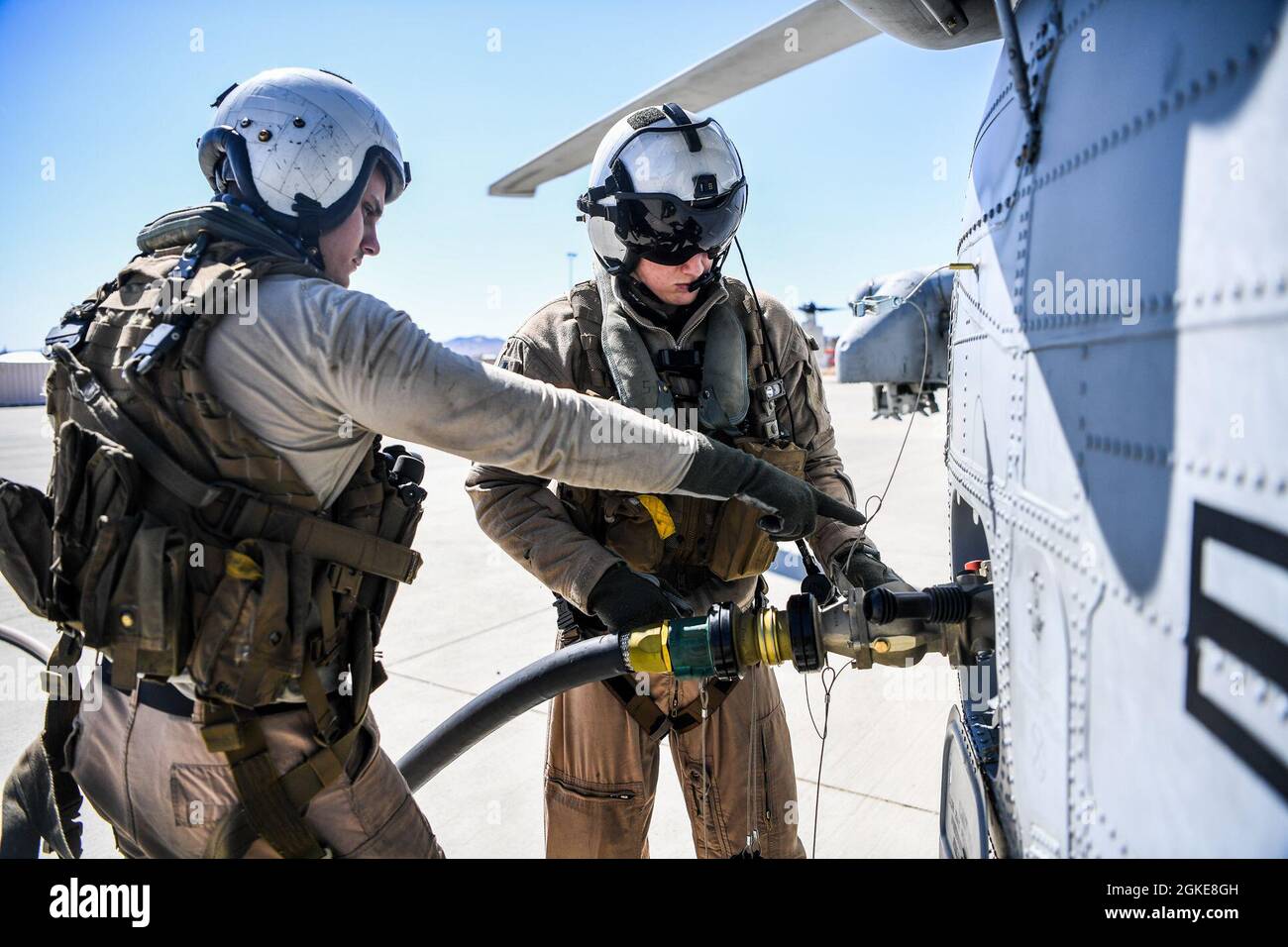210327-N-FC670-491 Inyokern, Calif. (Mar. 27, 2021) Naval Aircrewman ...