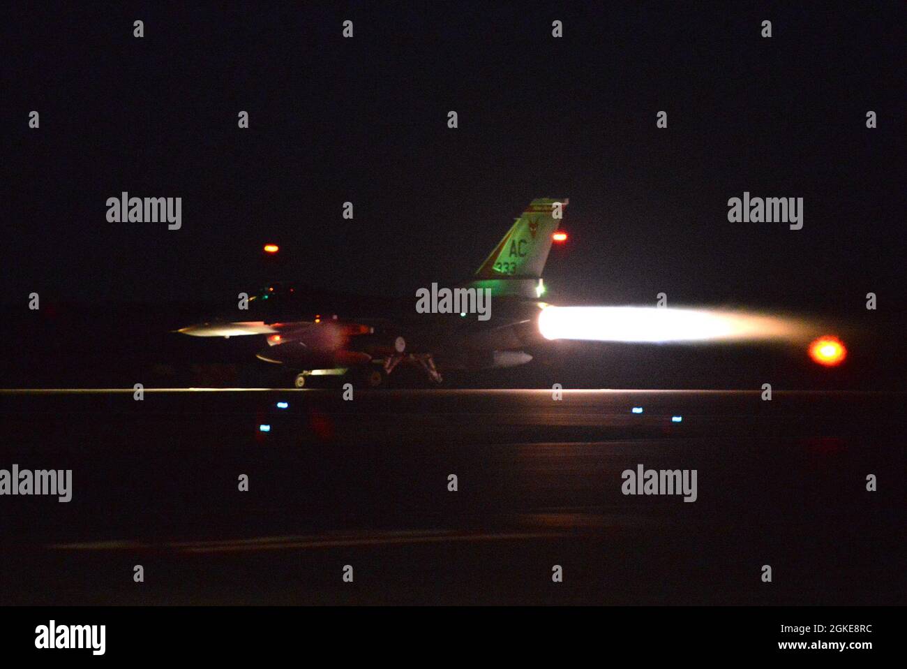 An F-16C Fighting Falcon, with the 177th Fighter Wing of the New Jersey ...