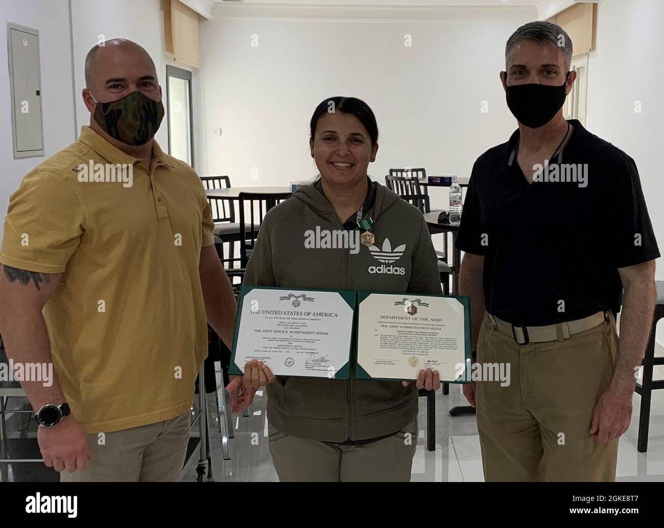 MSG Ron Brown, TAA NCOIC and Col. Mark Geraldi, TAA Commanding Officer ...