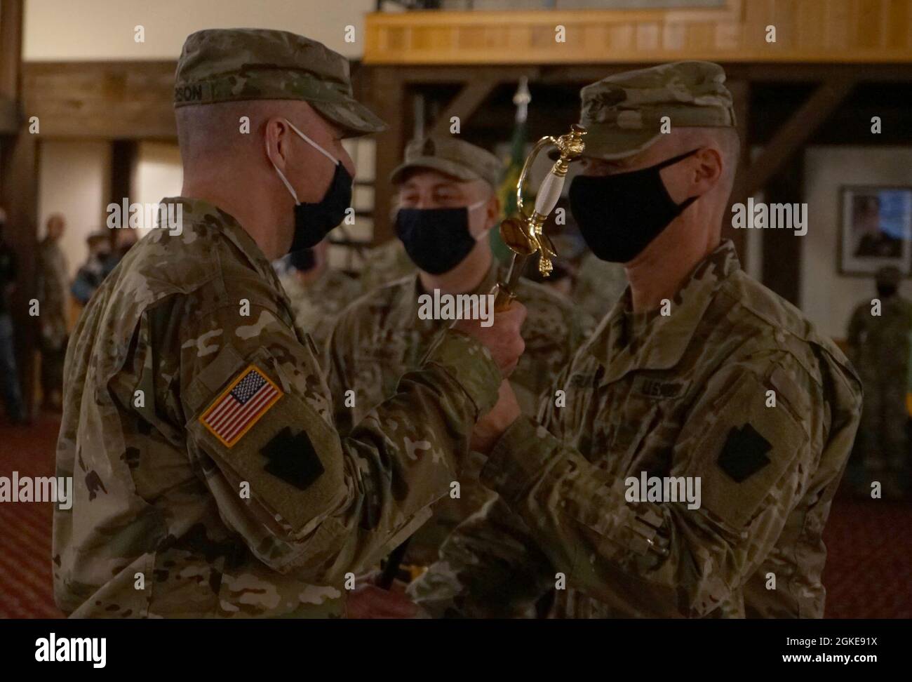 (Left to Right) Col. Brad Pierson, commander of the 165th Military ...