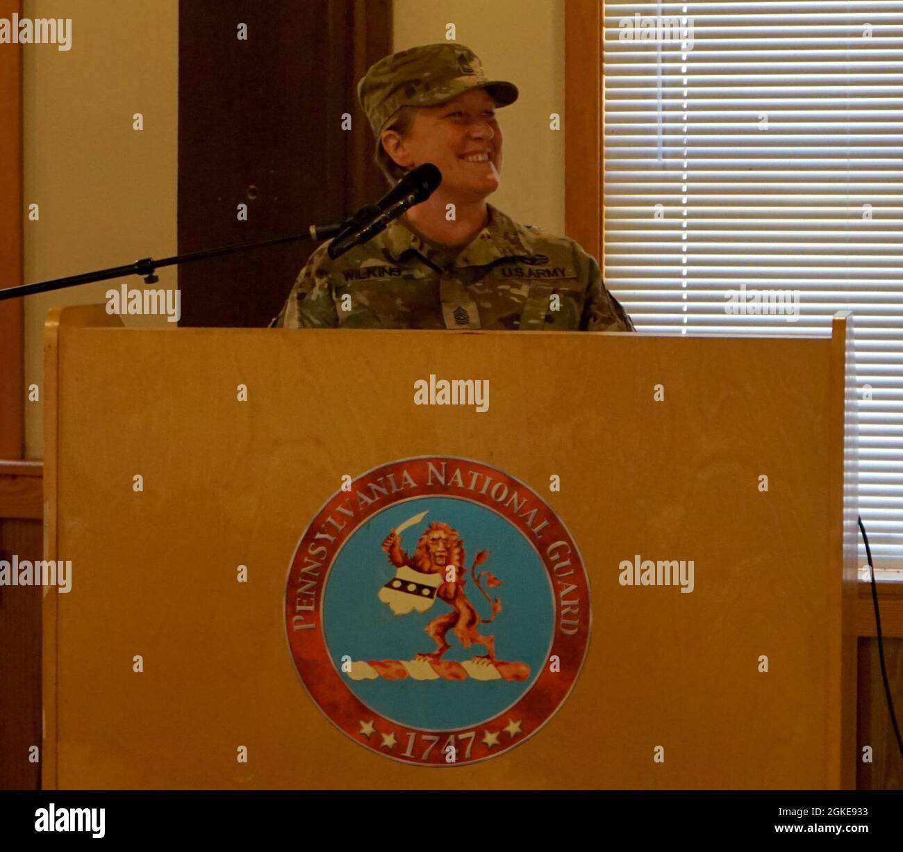 Command Sgt. Maj. Deborah Wilkins, incoming command sergeant major of ...