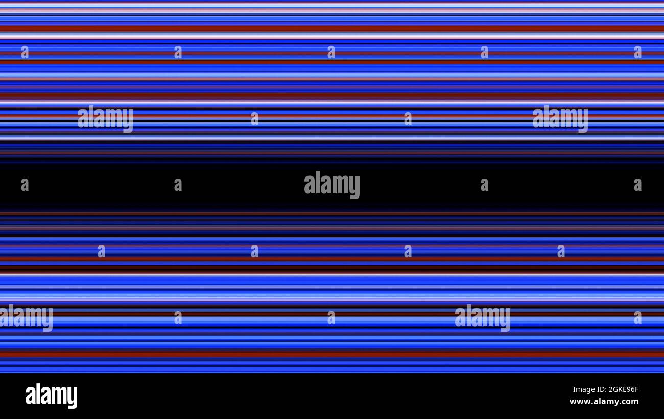 Blue and red gradient horizontal stripes creating hypnotic tunnel ...