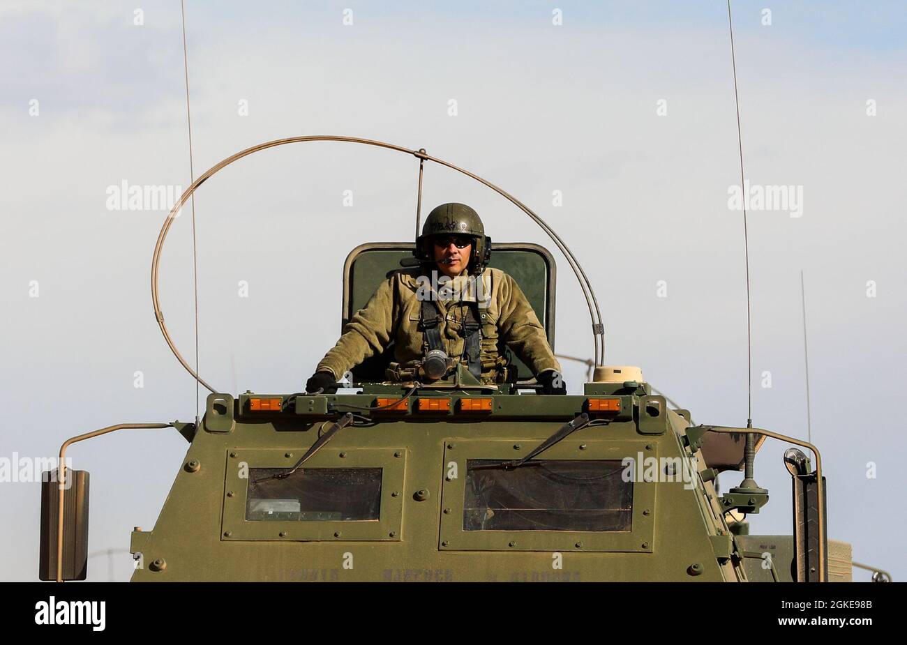 U.S. Army Staff Sgt. Adam Keller, launcher chief, Alpha Battery, 1-181 ...