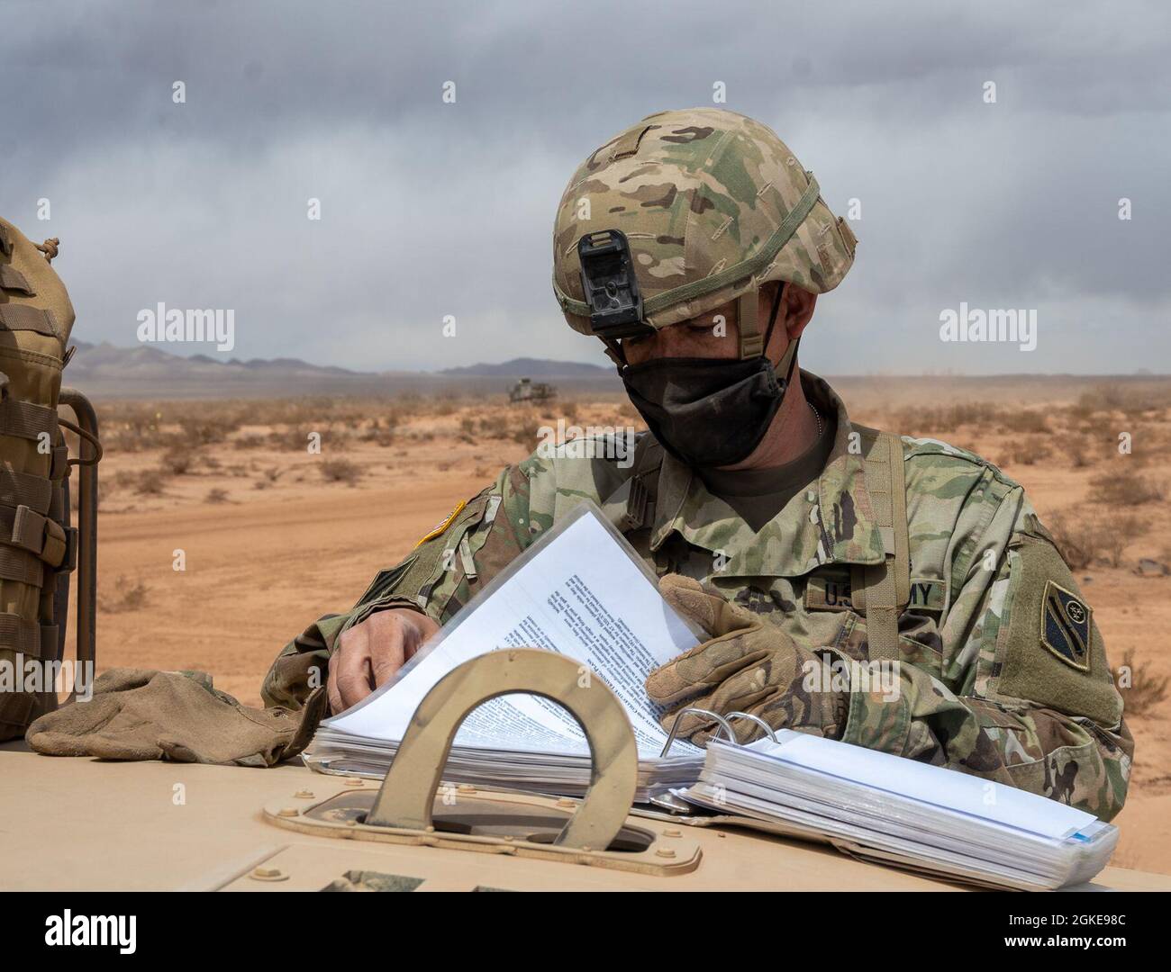 U.S. Army Sgt.1st Class Travis Mosier, master gunner, Headquarters and ...