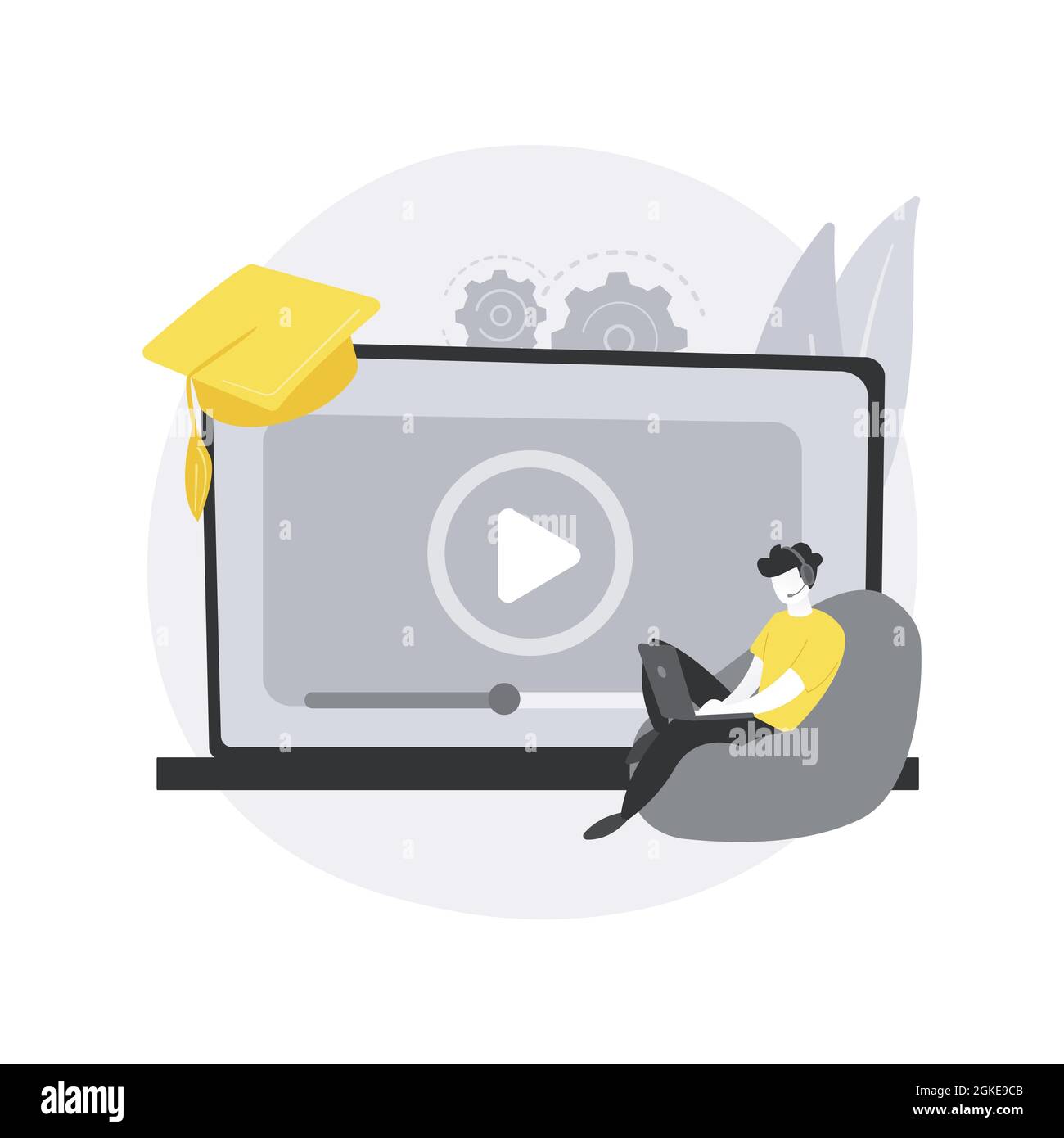 Video tutorial abstract concept vector illustration Stock Vector Image ...