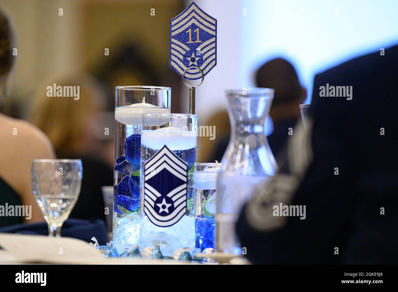 Pictured is a table decoration at a chief induction ceremony March 27 ...