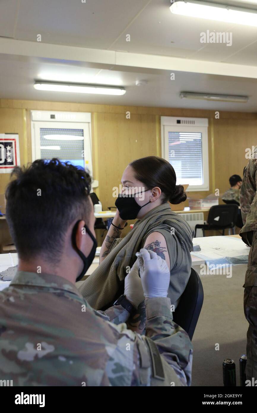 A combat medic specialist assigned to 2nd Battalion, 8th Cavalry ...