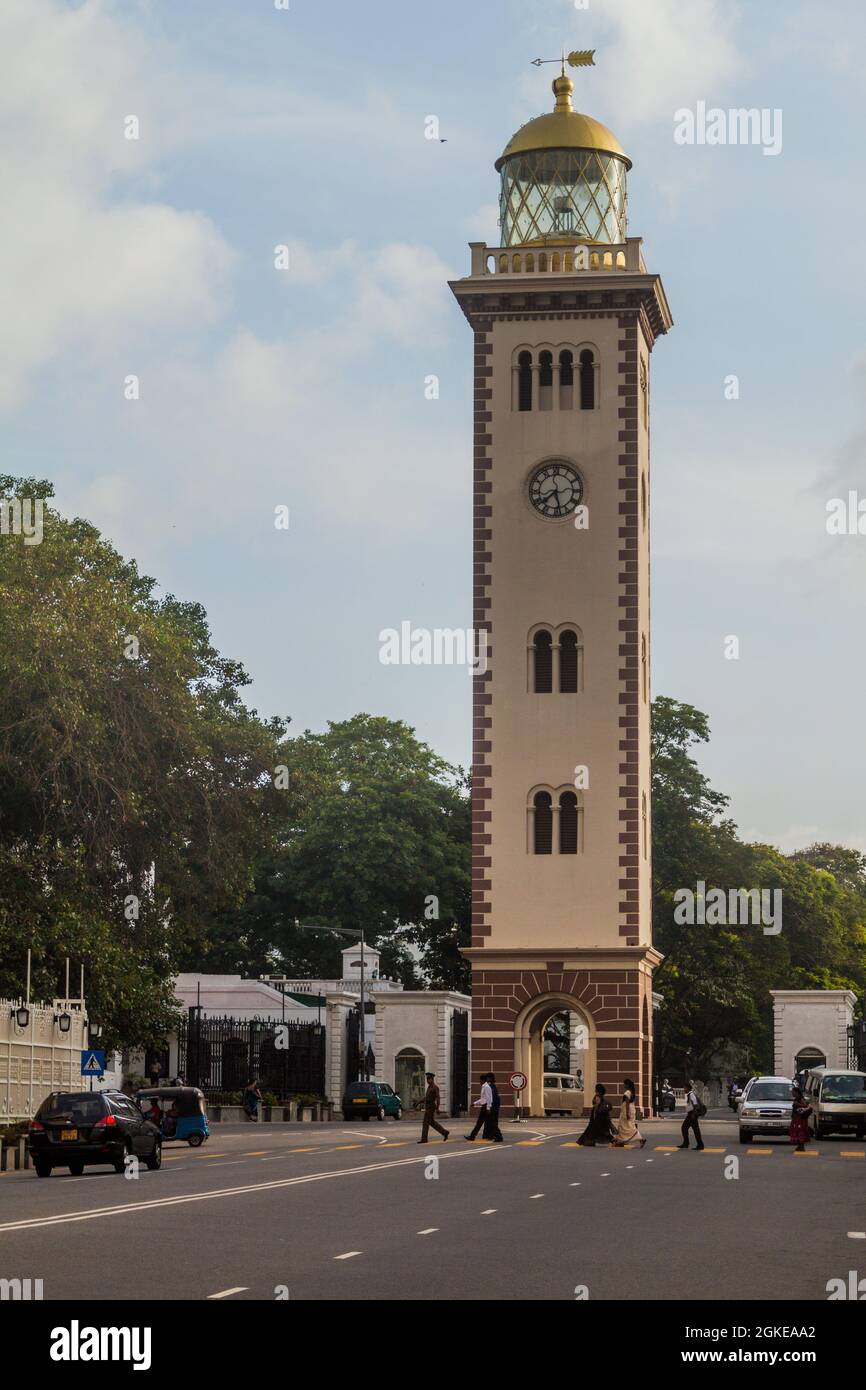 COLOMBO, SRI LANKA - JULY 26, 2016 Clock Tower in Colombo Stock Photo ...