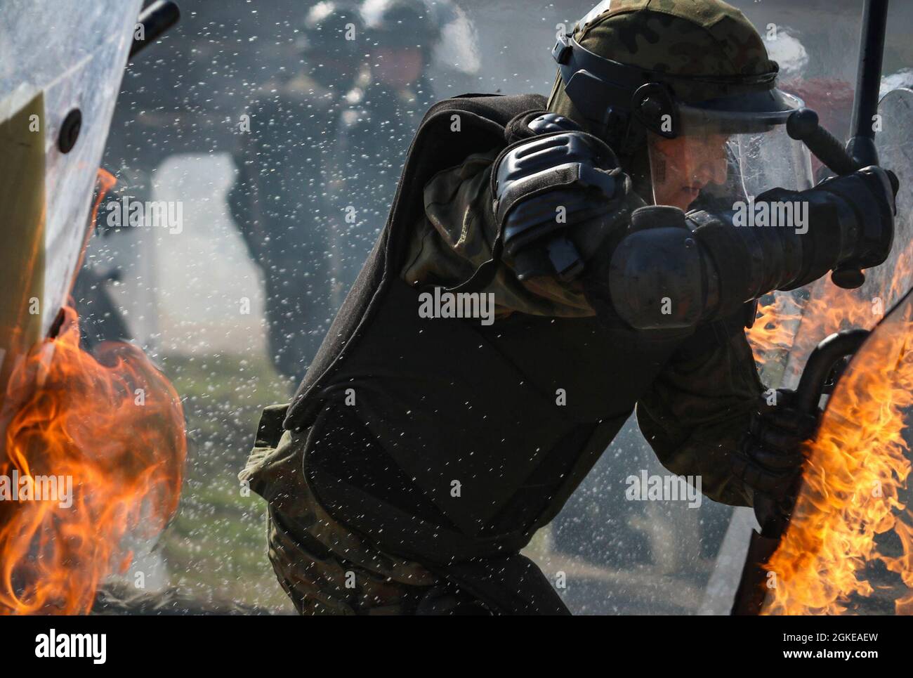 A Polish Armed Forces soldier assigned to Regional Command-East, Kosovo ...