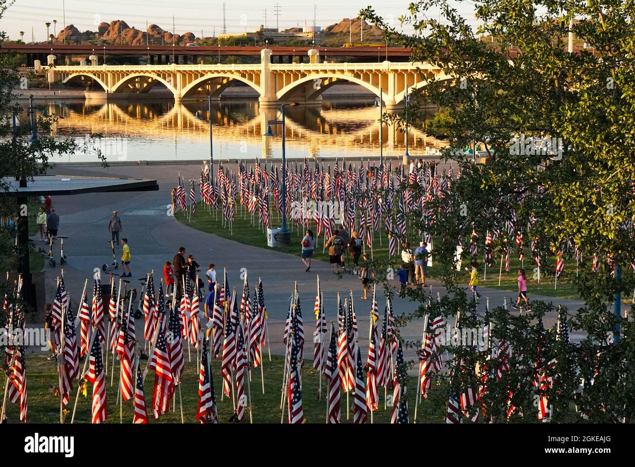 The Healing Field in Tempe, Arizona commemorates the 9-11 attacks by ...