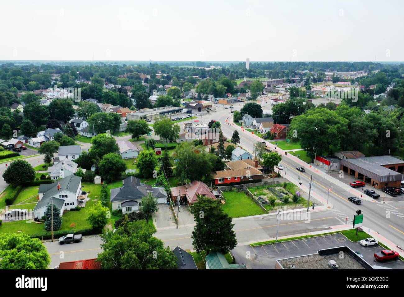 An aerial of Delhi, Ontario, Canada Stock Photo - Alamy