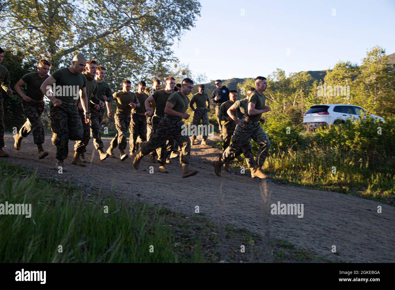 U.S. Marines with Alpha Company, Infantry Training Battalion, School of ...