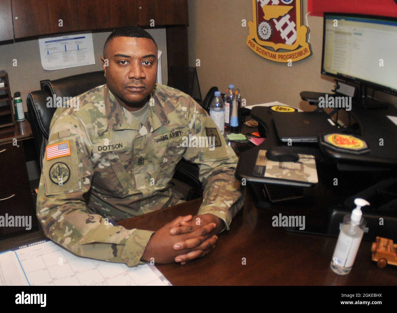 Sgt. Maj. Darryl O. Dotson Jr., Trans. School SGM, recently announced ...