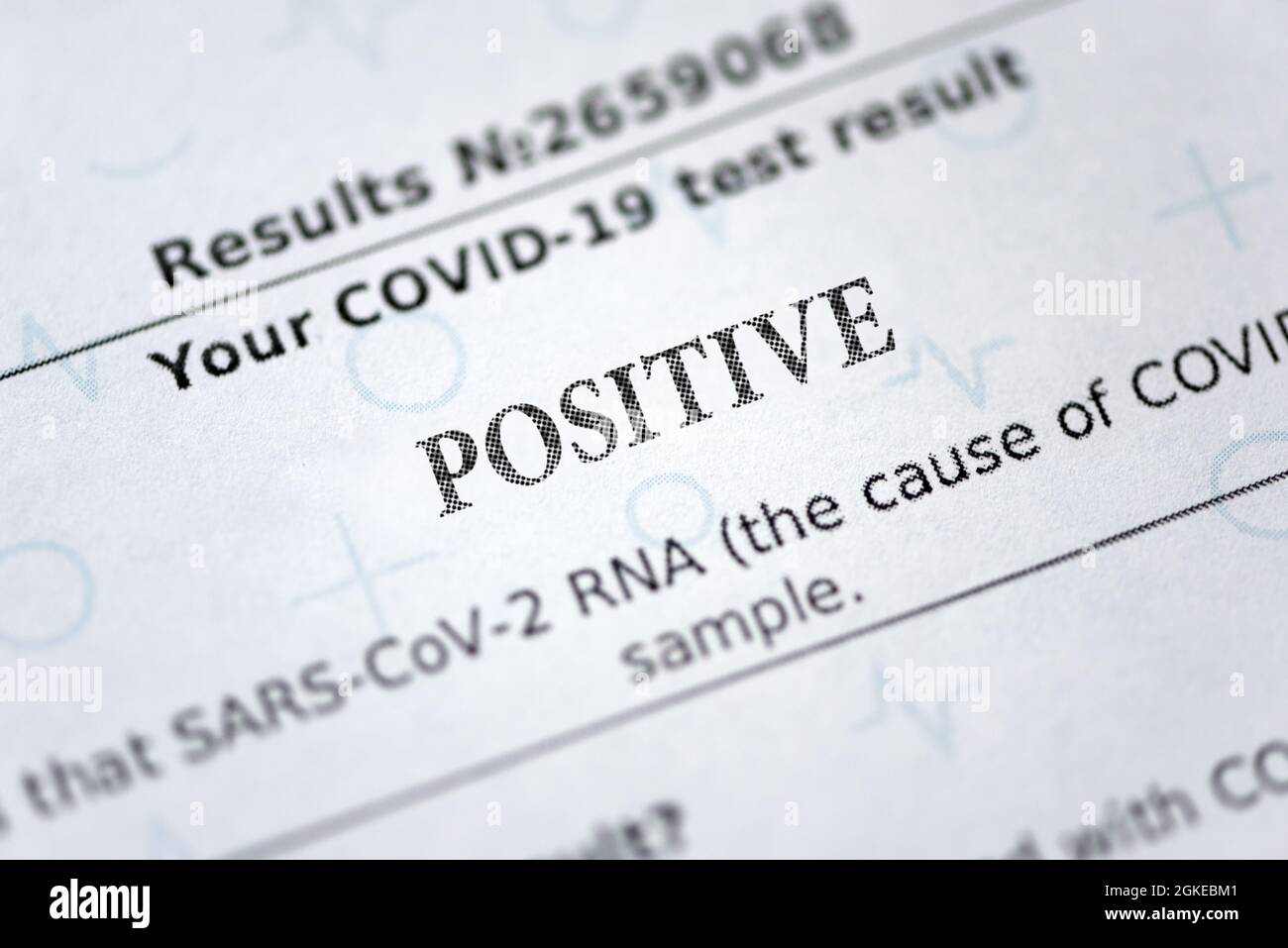 Laboratory report with positive test result by using rapid test device ...