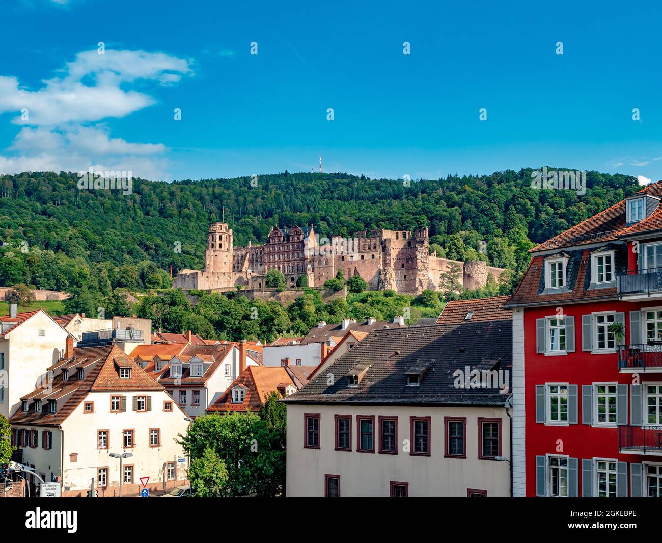 Aerial view of the town of Heidelberg, Germany Stock Photo - Alamy